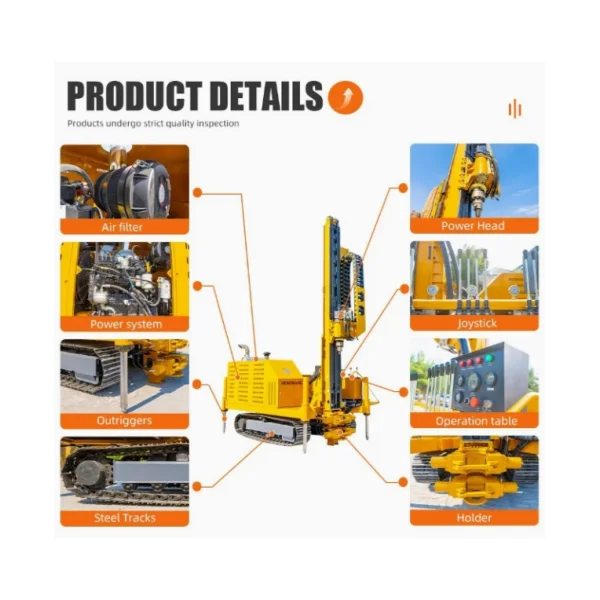 Diesel-Powered Crawler Rotary Drilling Rigs for Oil & Mining with Pump ...