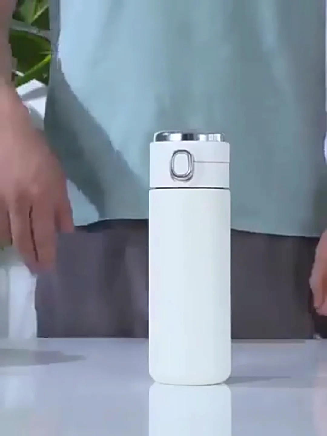 Custom Logo Stainless Steel Insulated Digital Thermos Temperature Display Flask Smart Water ...