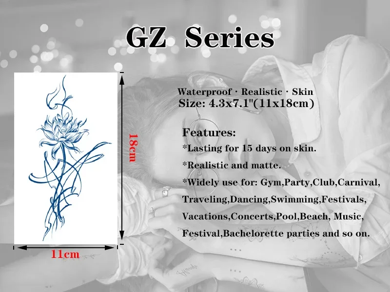 100% Safe Factory Costom Logo Water Transfer Design Quotes Tattoo ...