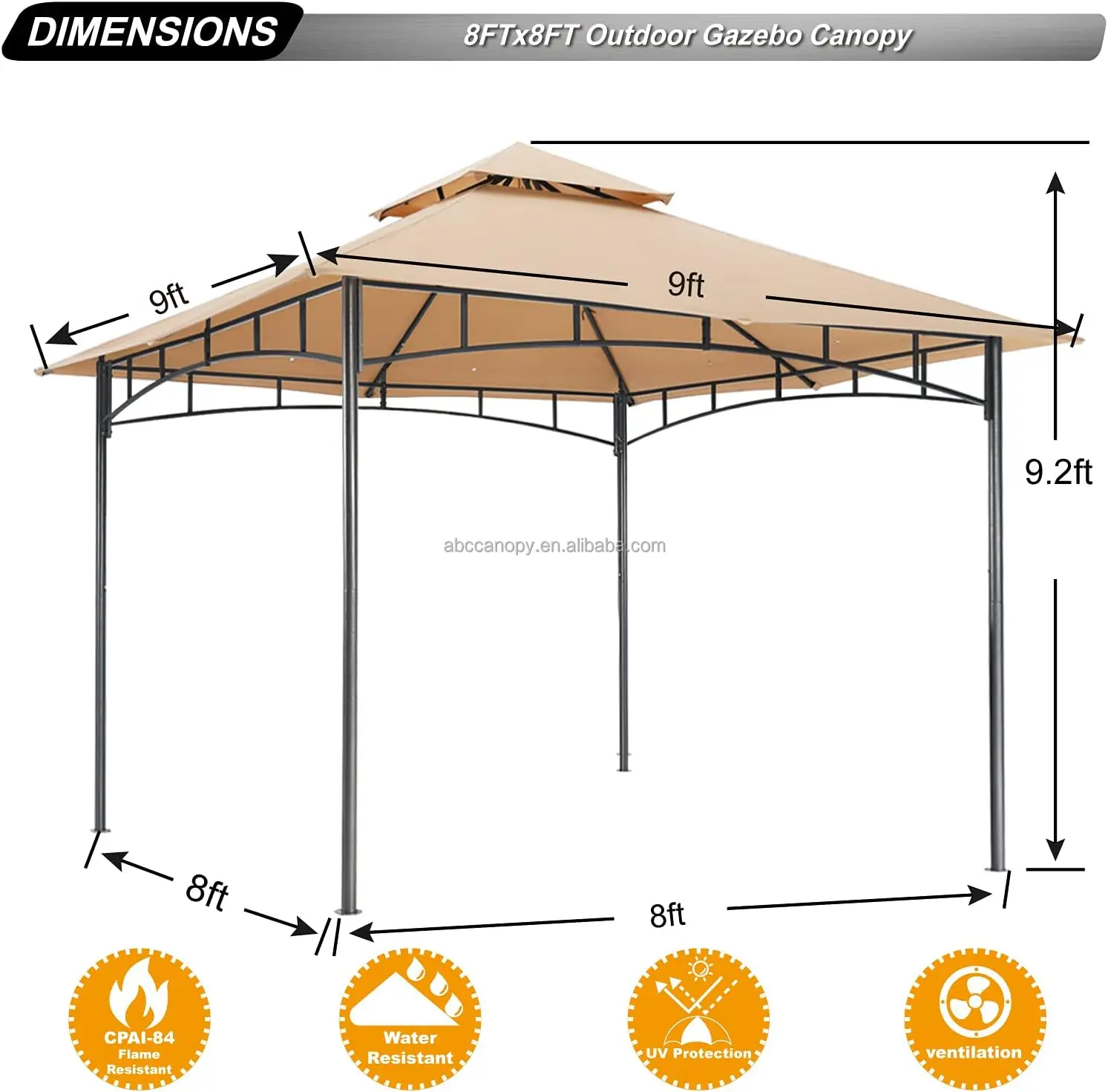 ABCCANOPY Gazebo - Durable Outdoor Sun Shelter Solutions
