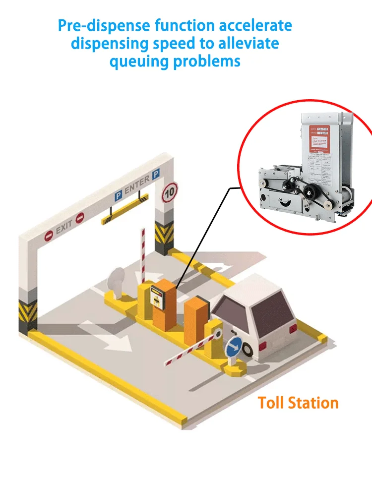 Tenet Smart Parking Card Dispenser TCD-720M - Efficient & Reliable