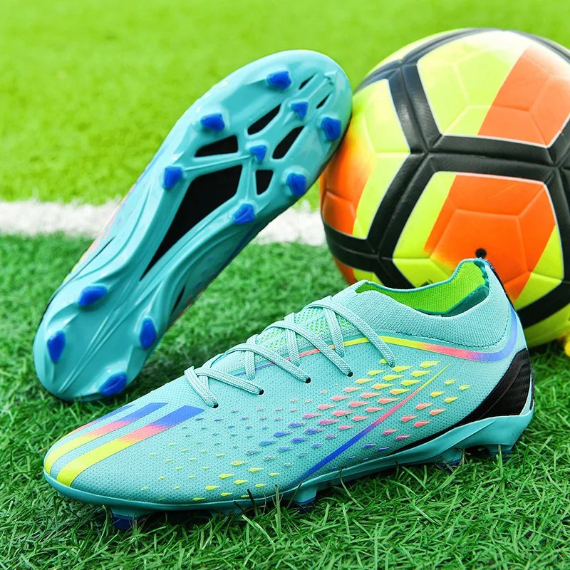 Factory Wholesale Rubber Soft Bottom Men Football Sneakers Ag Spike ...