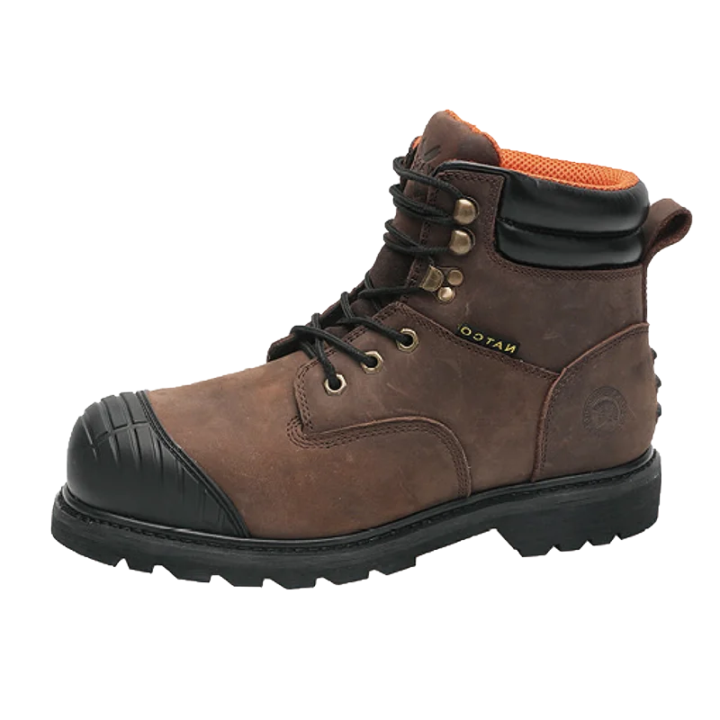 Men's Industrial Work Boots with Low Temperature Hot Melting Made of ...
