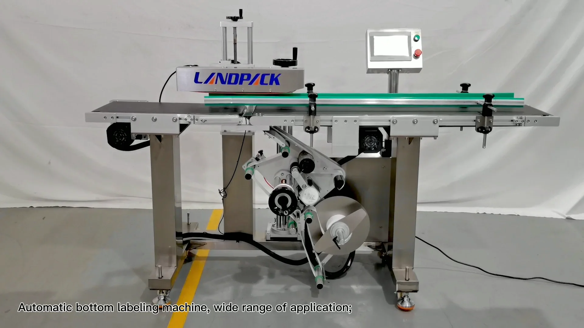 Plastic Bag Bottle Top And Bottom Sticker Label Applicator Labeling ...