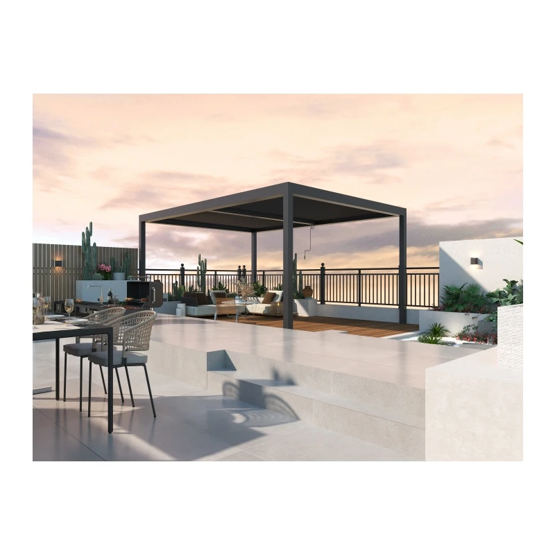 Garraf Pergola Bioclimatique Aluminium Garden Pergola Outdoor Louvered ...