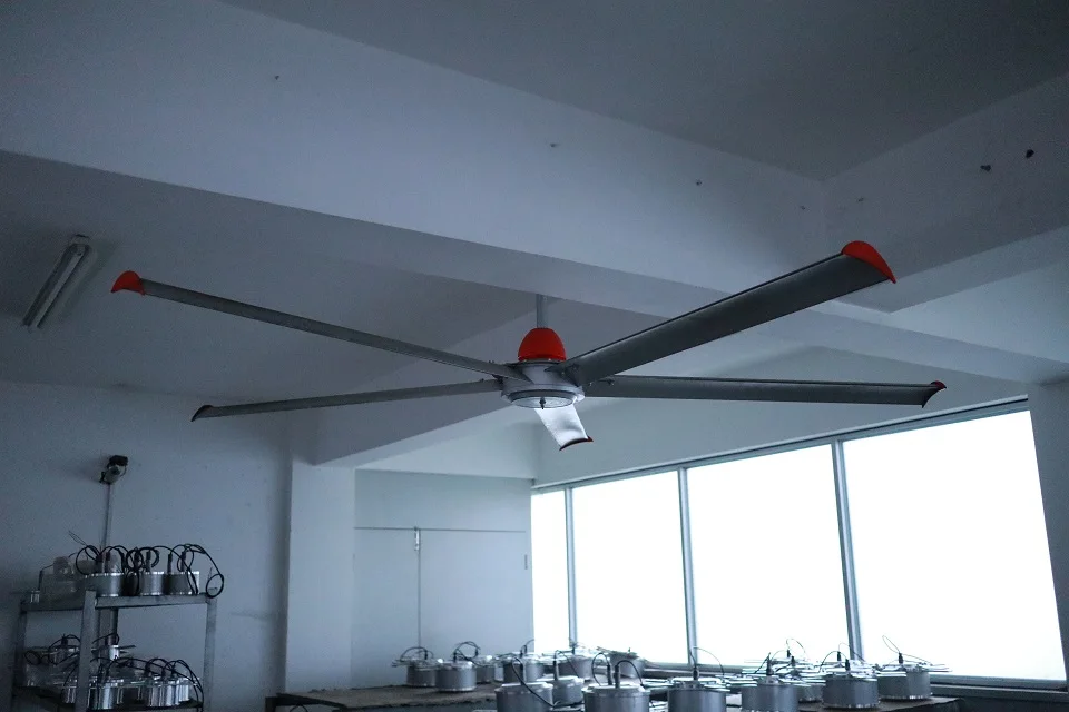 WEIYU 14FT Industrial Ceiling Axial Fan - Low Noise DC Cooling