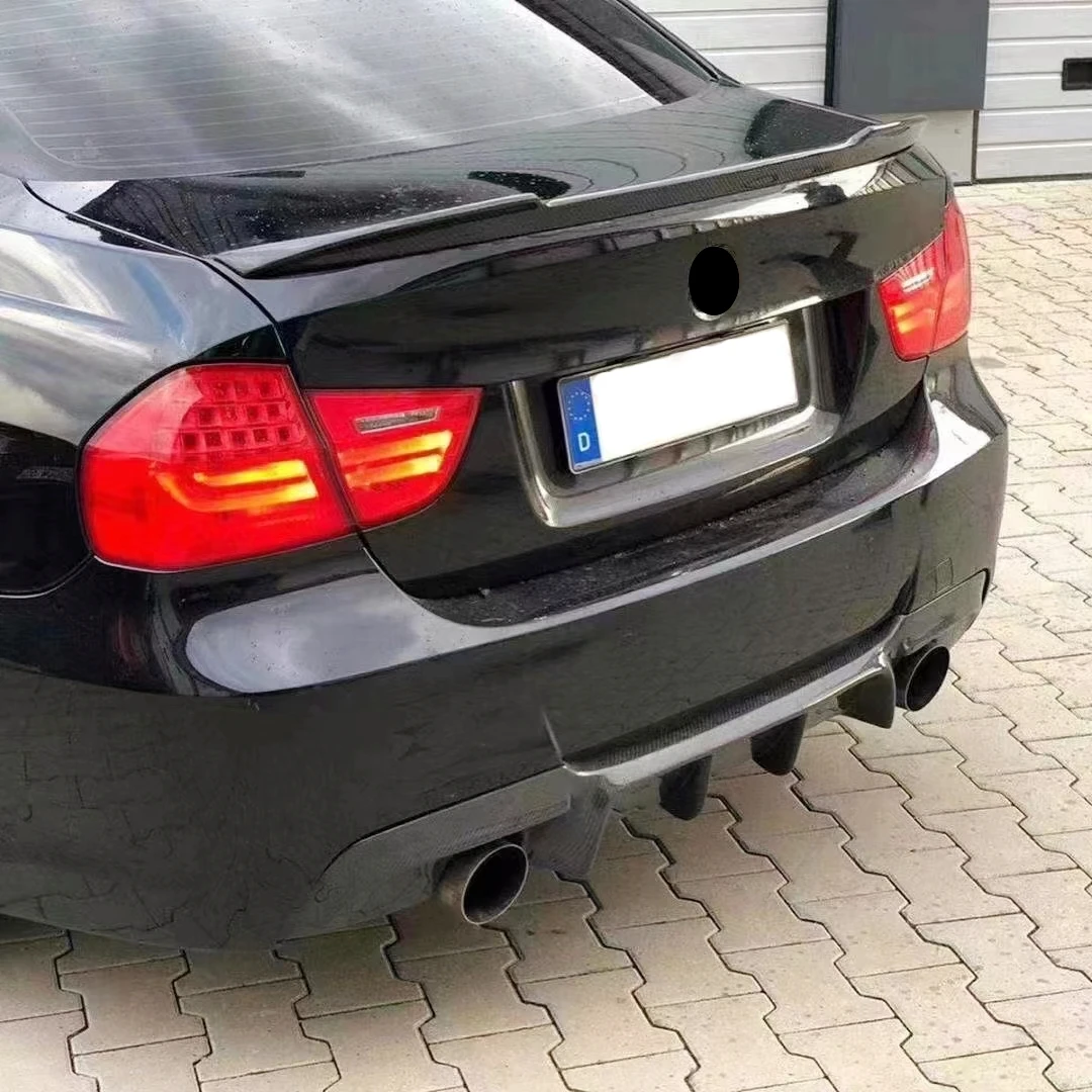 MRD MP Carbon Fiber Rear Diffuser for BMW E90 E92 E93 M Sport with Dual ...