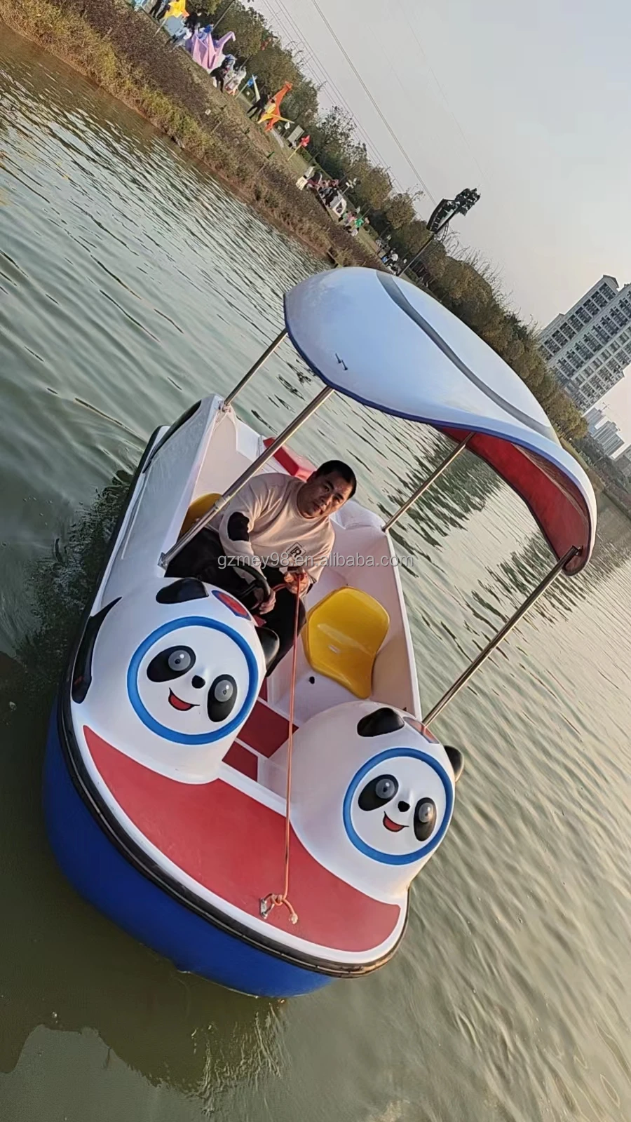 Panda Electric Boat for Kids Family Amusement Fiberglass 1- 5 Person ...
