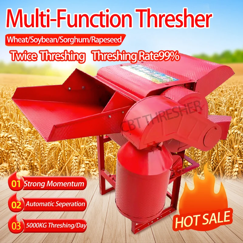 Corn Peanuts Automatic Wheat Bean Harvester - High Efficiency