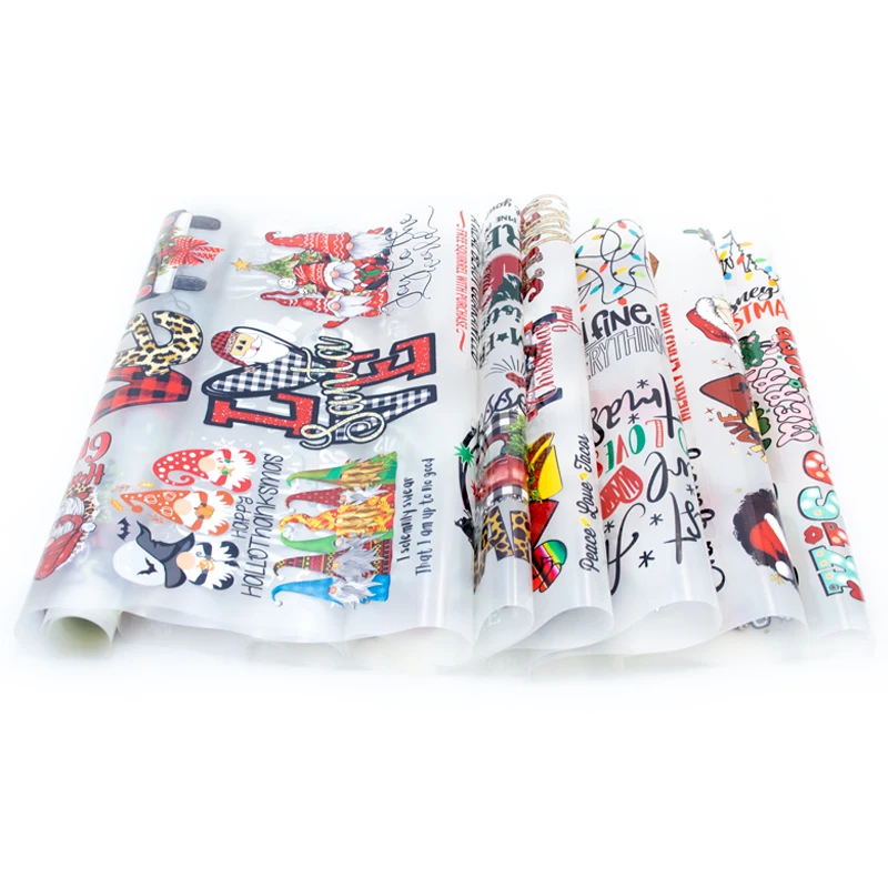 Christmas Design T-shirt Heat Transfer Vinyl Sticker Iron On Flock ...