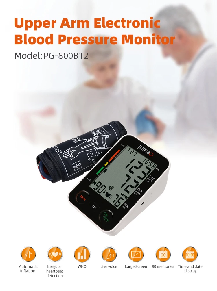 Medical Automatic Talking Bp Machine Long-term Electronic Digital Blood ...