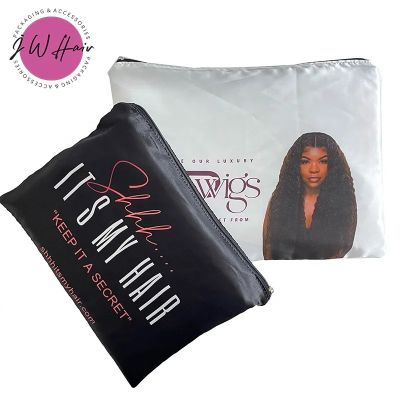 Custom High Quality Satin Bags for Human Hair Wigs