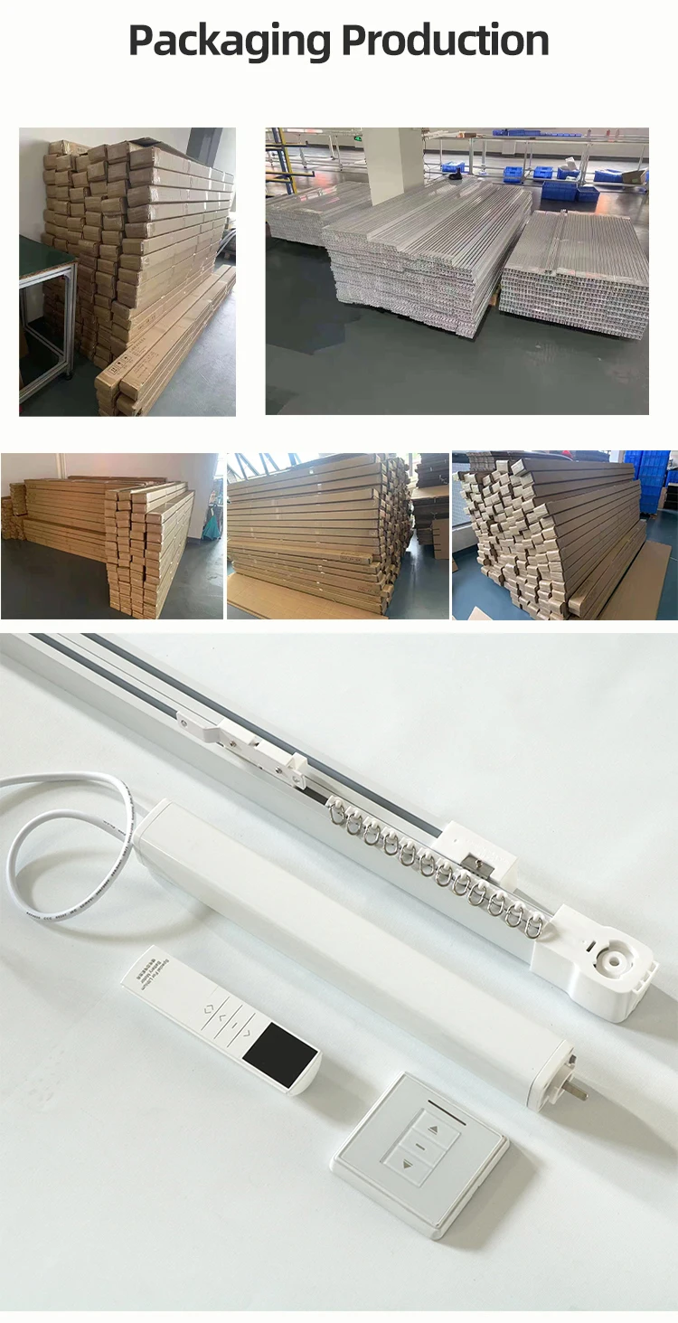 Tuya Wifi Electric Remote Control Vertical Curtain Blinds System ...