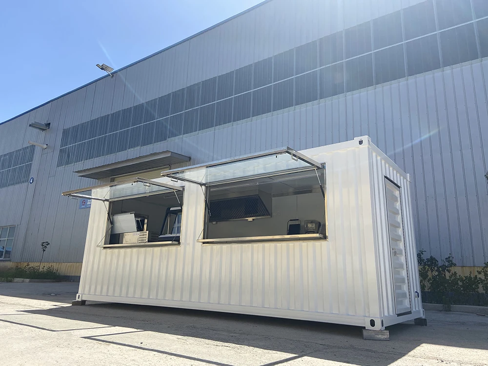 20ft/40ft Food Shipping Container Bar Restaurant 10ft Pop-up Kiosk Design