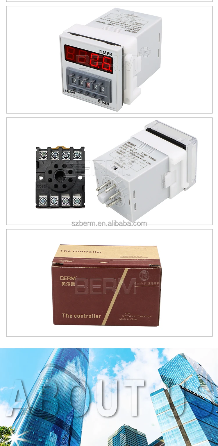 BERM DH48S-1Z Digital LED Programmable Timer Relay Switch