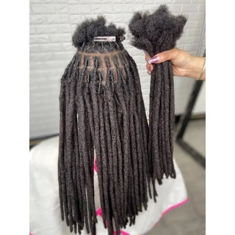 100% Dreadlocks Extensions Human Hair 8inch-20 Inch Handmade Dreadlock ...