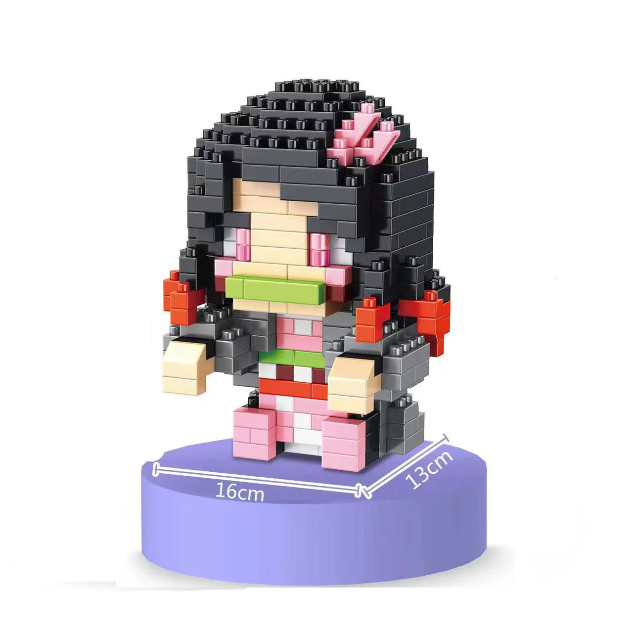 Japan Anime Micro Building Blocks Kamado Tanjirou Zenitsu Nezuko Mini ...