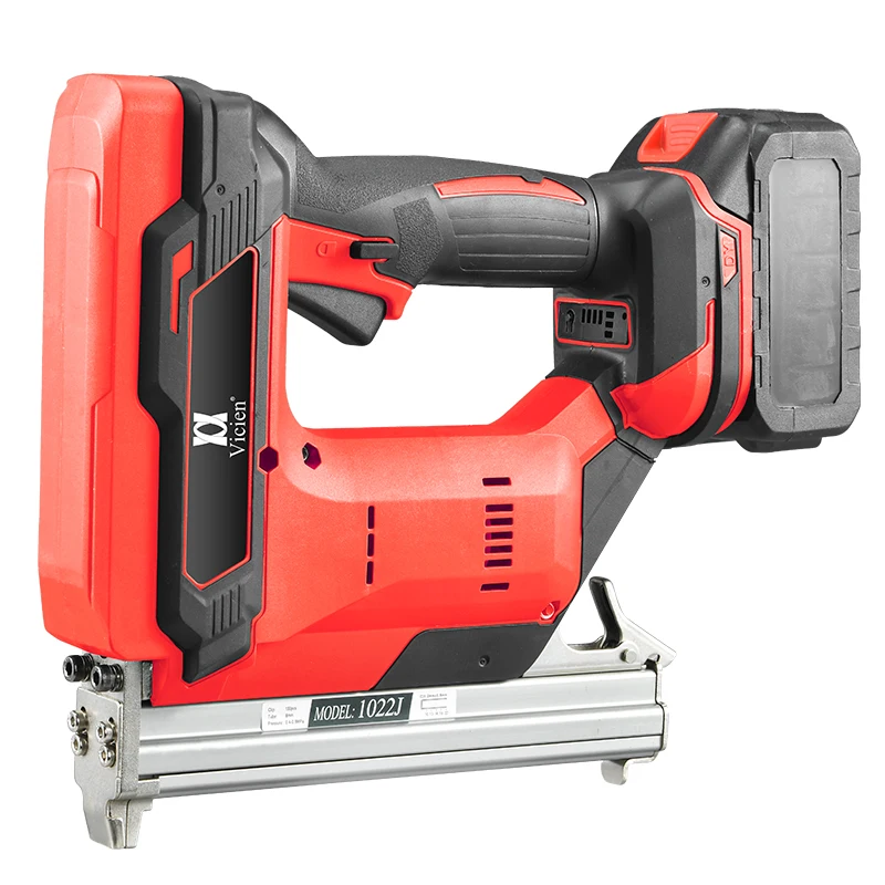21V Lithium Electric Staple Gun 2 in 1 Cordless Brad Shooting Nail Guns ...