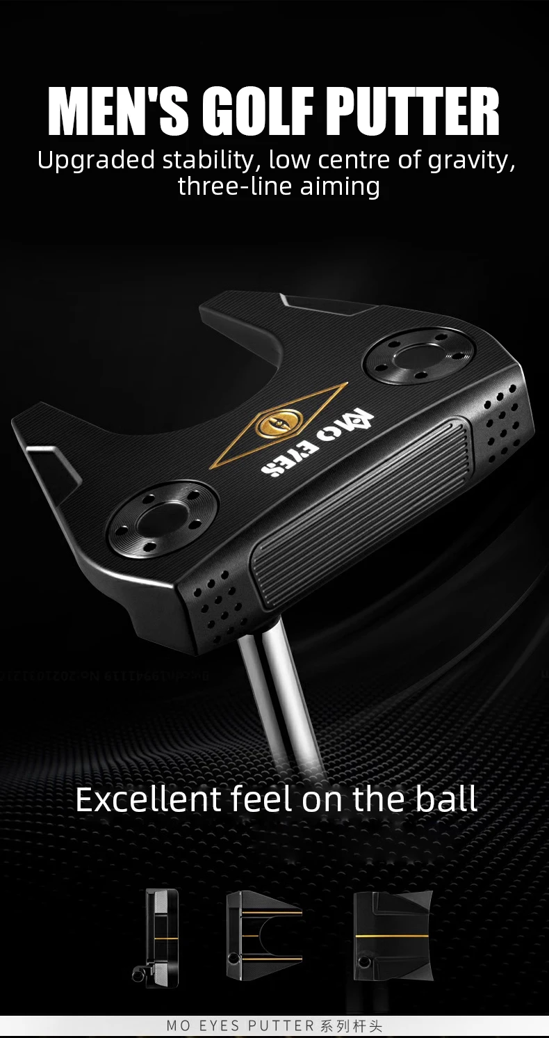 MO EYES TUG058 custom black men golf clubs putters S20C soft iron ...