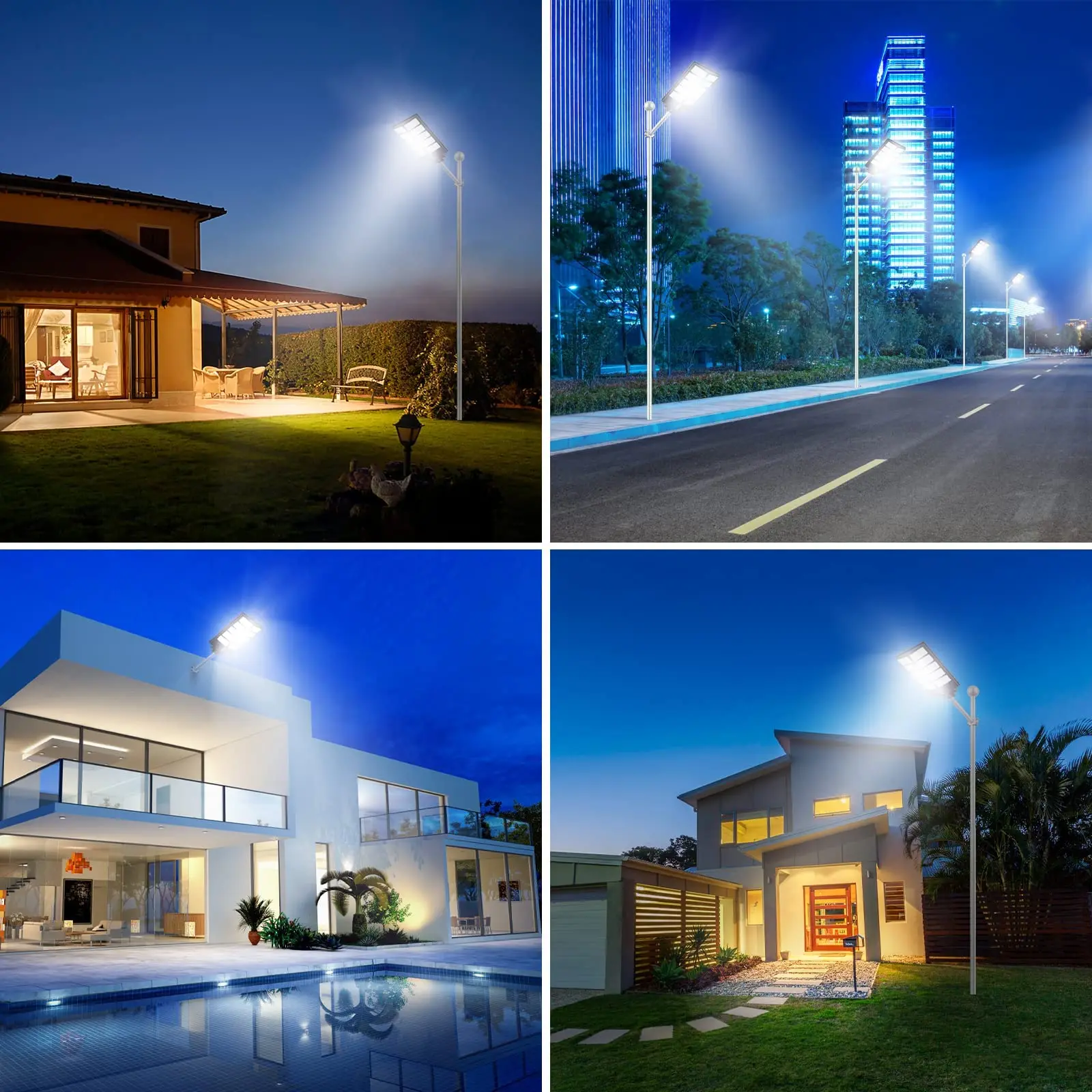 Radar Induction Light Control Abs Streetlight 1000w Led Solar All In ...