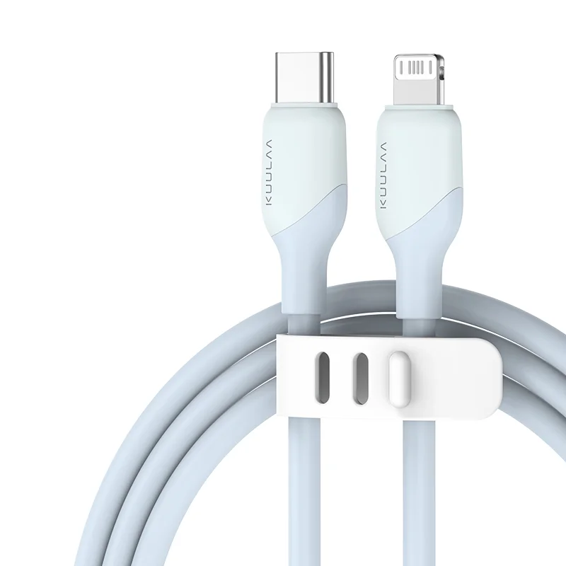 Kuulaa New Arrival 3ft 6ft Soft Usb C Pd 30w Cable Fast Charging Cable ...