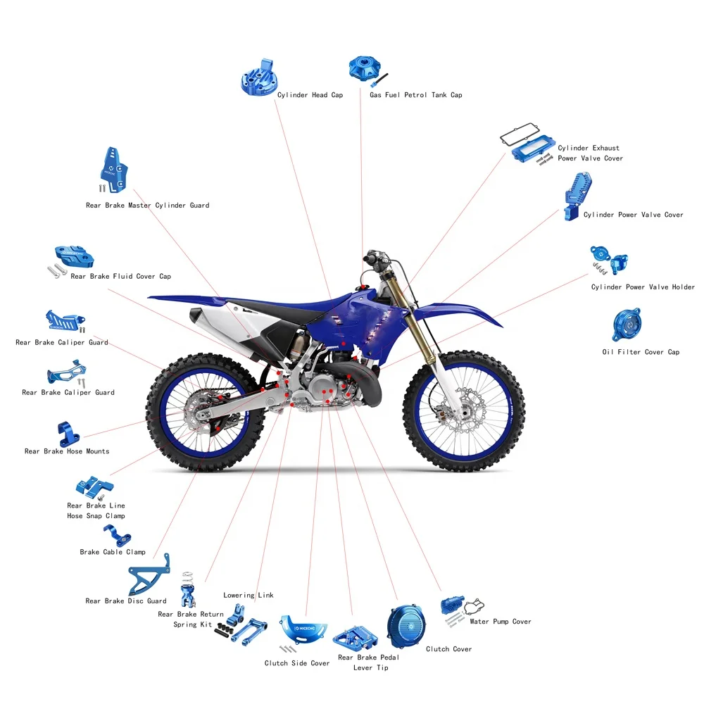 Nicecnc Motorcycle Body Parts Engine Bracket Foot Pegs Rear Brake ...