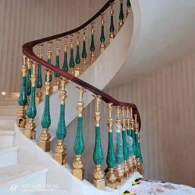 Brass/copper Balustrades Handrail For Staircases Design - Buy Cast ...