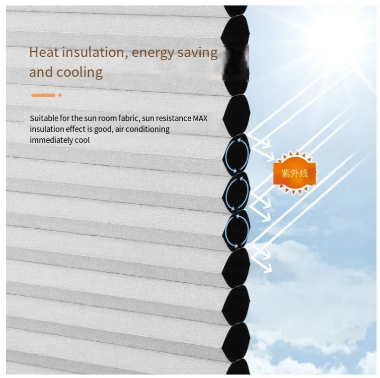 Push And Pull Honeycomb Blinds Louver Blinds Shading Up And Down ...