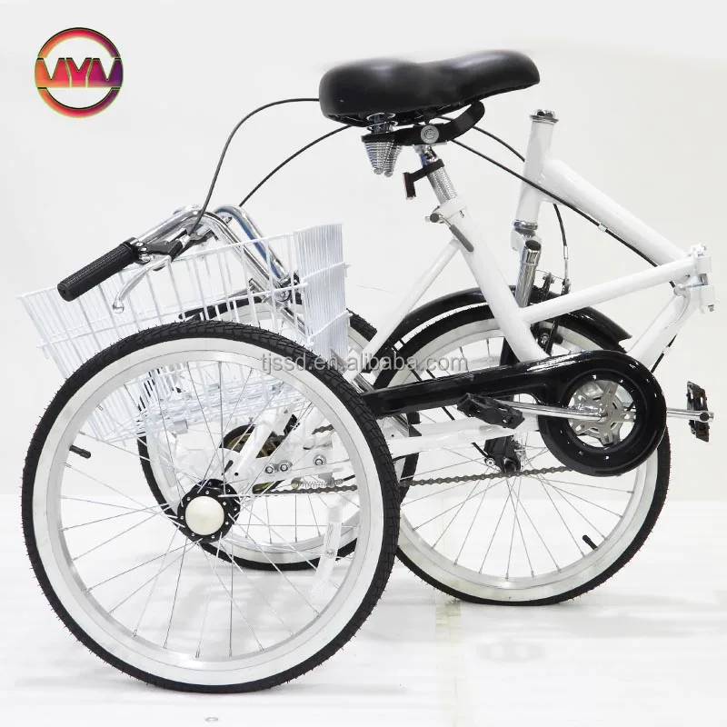 OEM Custom Three-Wheel Foldable Steel Mini Folding Bicycle Trike for ...