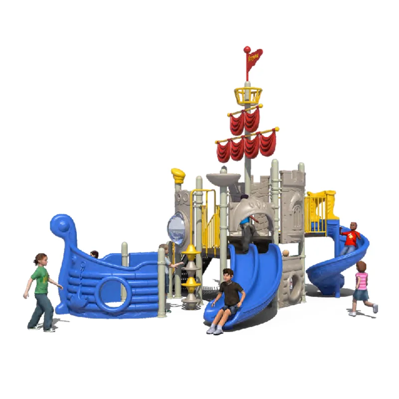 New Design Pirate Ship Shape Kids Play Ground Equipment Outdoor ...