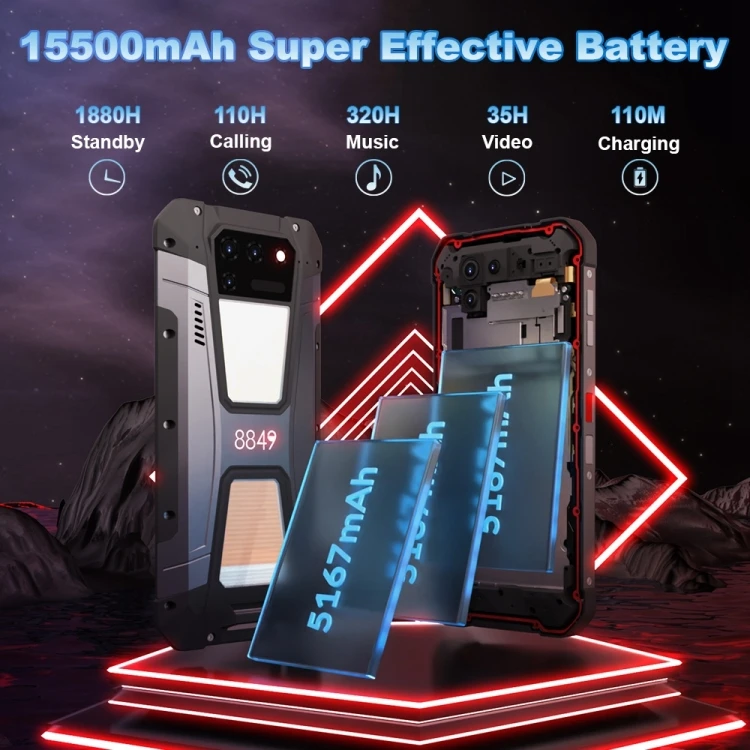 Unihertz Tank 2 Pro Rugged Smartphone, Android 14, 12GB RAM, 256GB ...