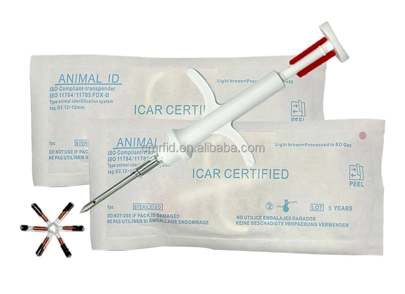 Cmrfid Fdx-b Em4305 Animals Microchips Micro Chips Rfid Nfc Fish Dog ...
