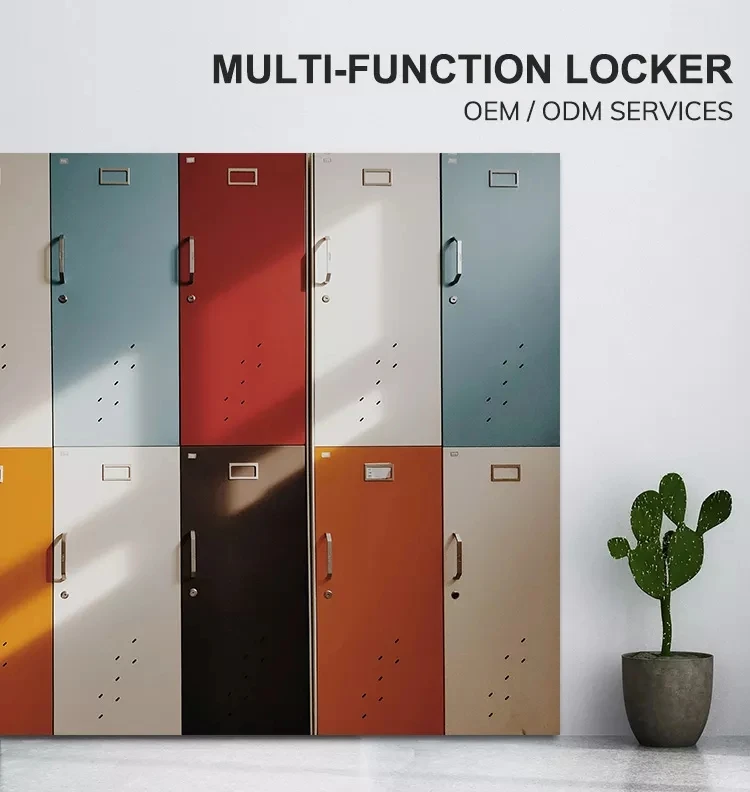 Wood Grain RFID Lock Smart HPL Locker for Gym Changing Room