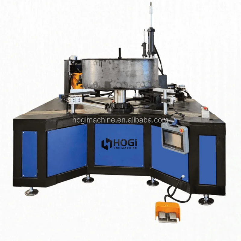 HOGI flange making tank cylinder Automatic Crimping Metal Hydraulic ...