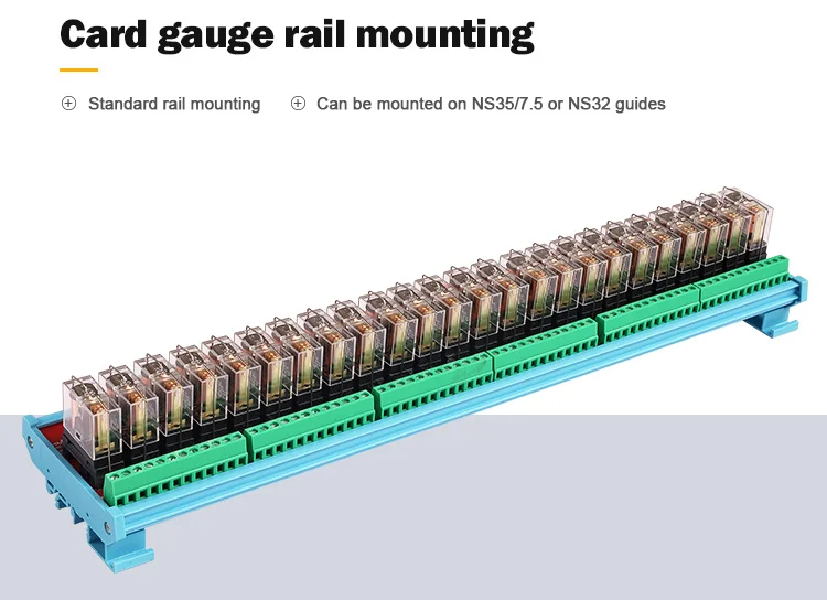 24-channel Oumulong Relay Module 1no 1nc Din-rail Installation With ...