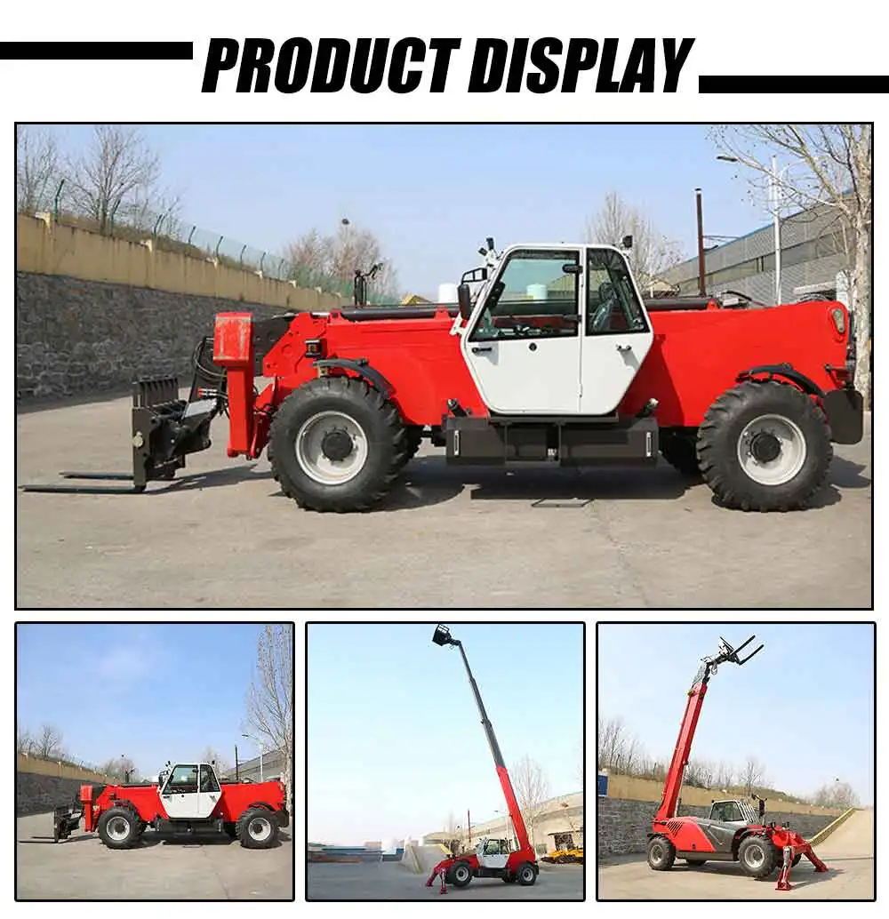 3 Ton Telehandler Telescopic Forklift Wheel Loader Telescopic Boom ...