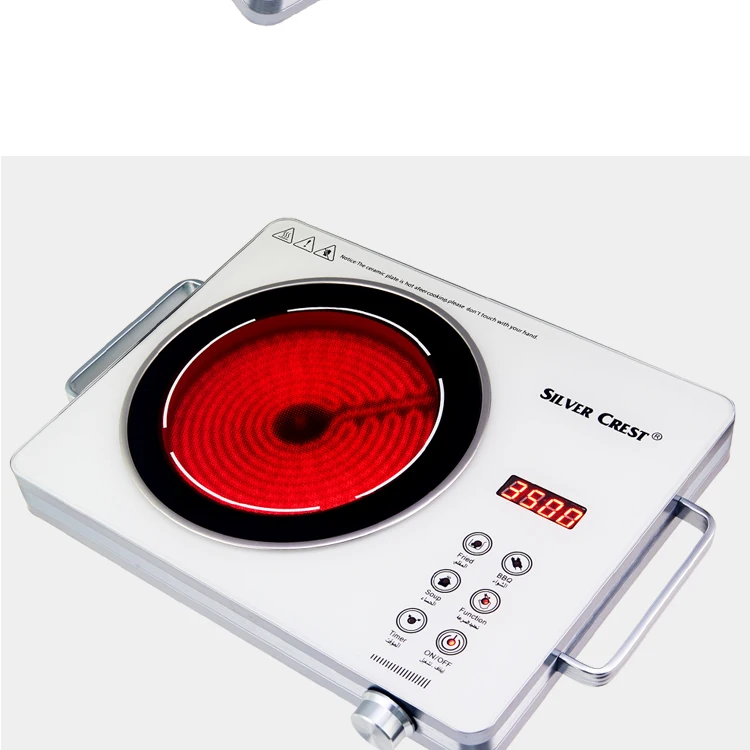 Silver Cres White Single Burner Comercial Infrared Electric Ceramic ...