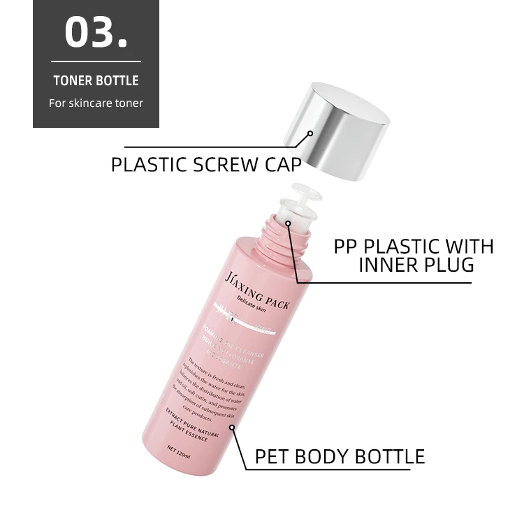 Luxury Eco Friendly PET Plastic Skin Care Container Skincare Packaging ...