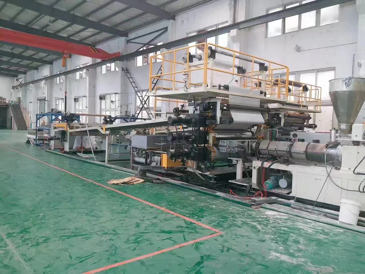 300kg/h 1400mm Plastic Pvc Soft Casting Raincoat Film Production Line ...