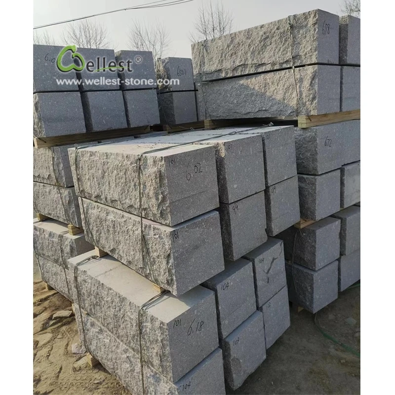 Light Grey Granite Retaining Wall Blocks - Factory Price