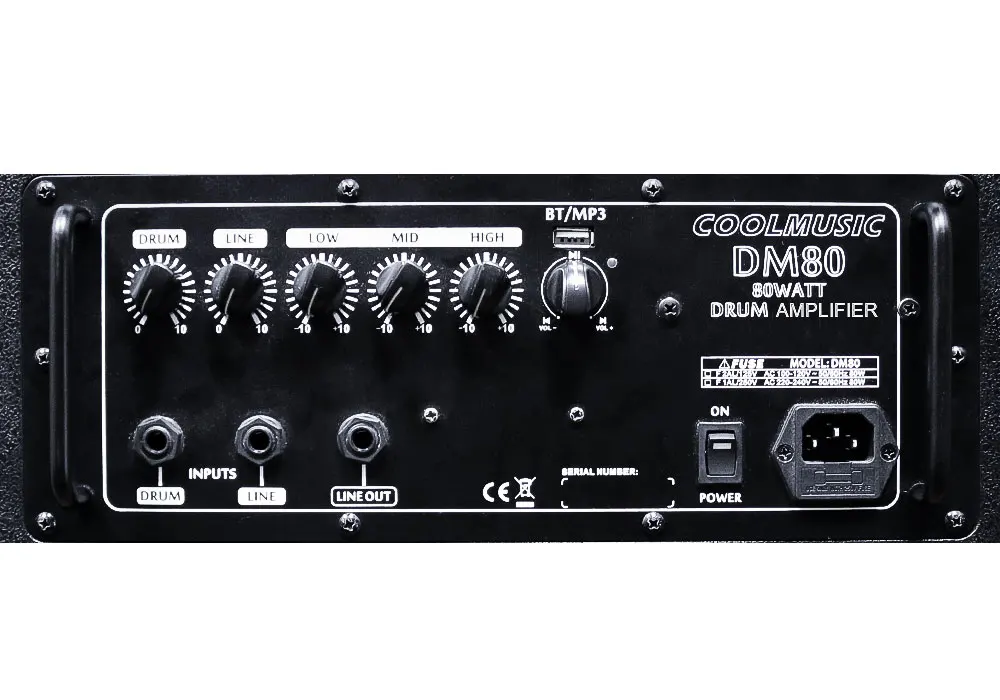COOLMUSIC DM80 80 Watt Personal Monitor Amplifier for Electric Drums