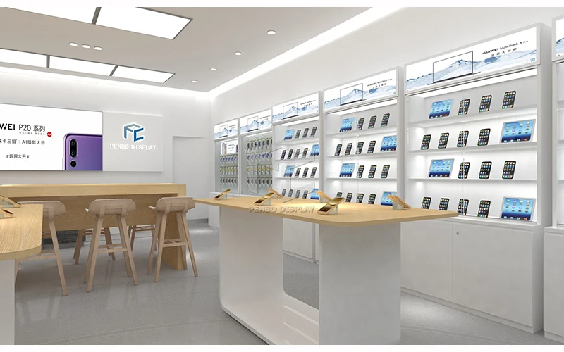 Shopify Mobile Phone Shop Interior Design - Custom Counters