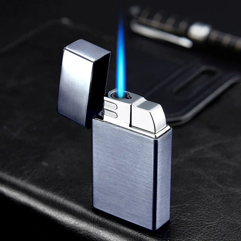 Custom Laser Logo Lighter - Rectangle Butane Refillable