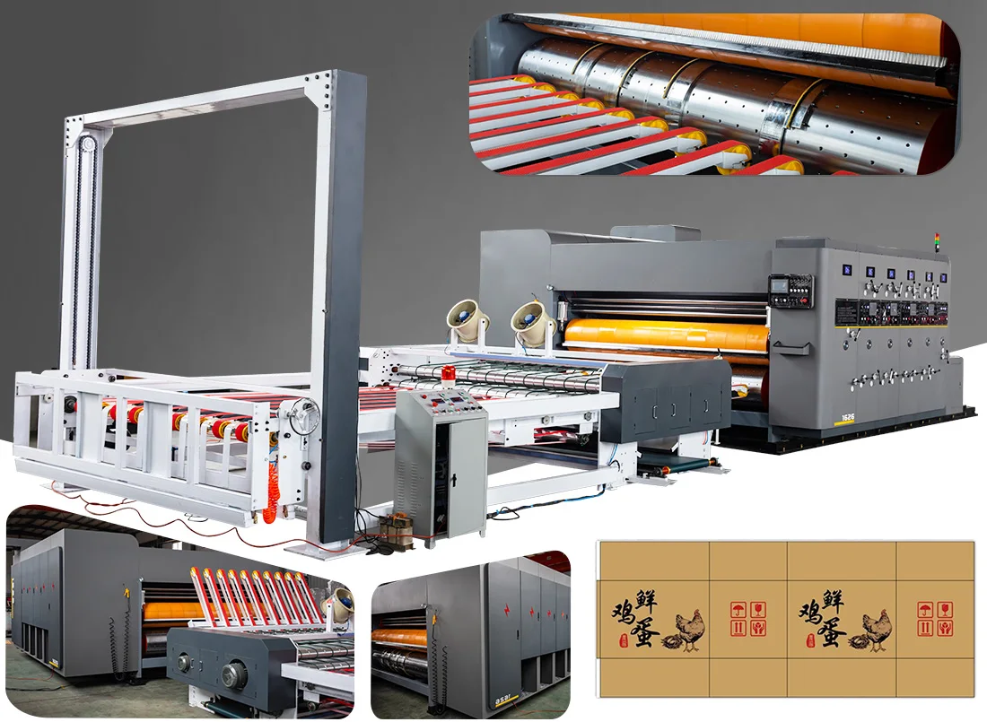 Standard Configuration Fully Automatic Flexo Ink 4 Color Carton Box ...