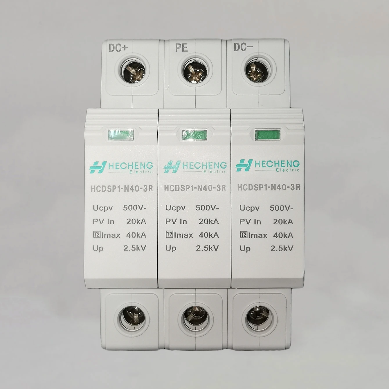 High Voltage DC SPD Surge Protection Device SPD for Photovoltaic 3P ...