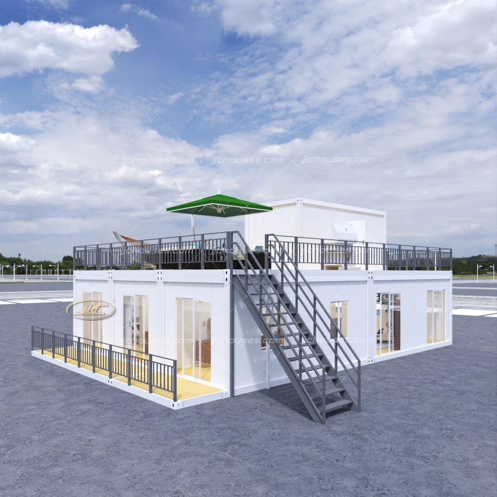 Duplex Prefab Houses Modern Low Income Prefab House 100 Sq Meter Prefab ...