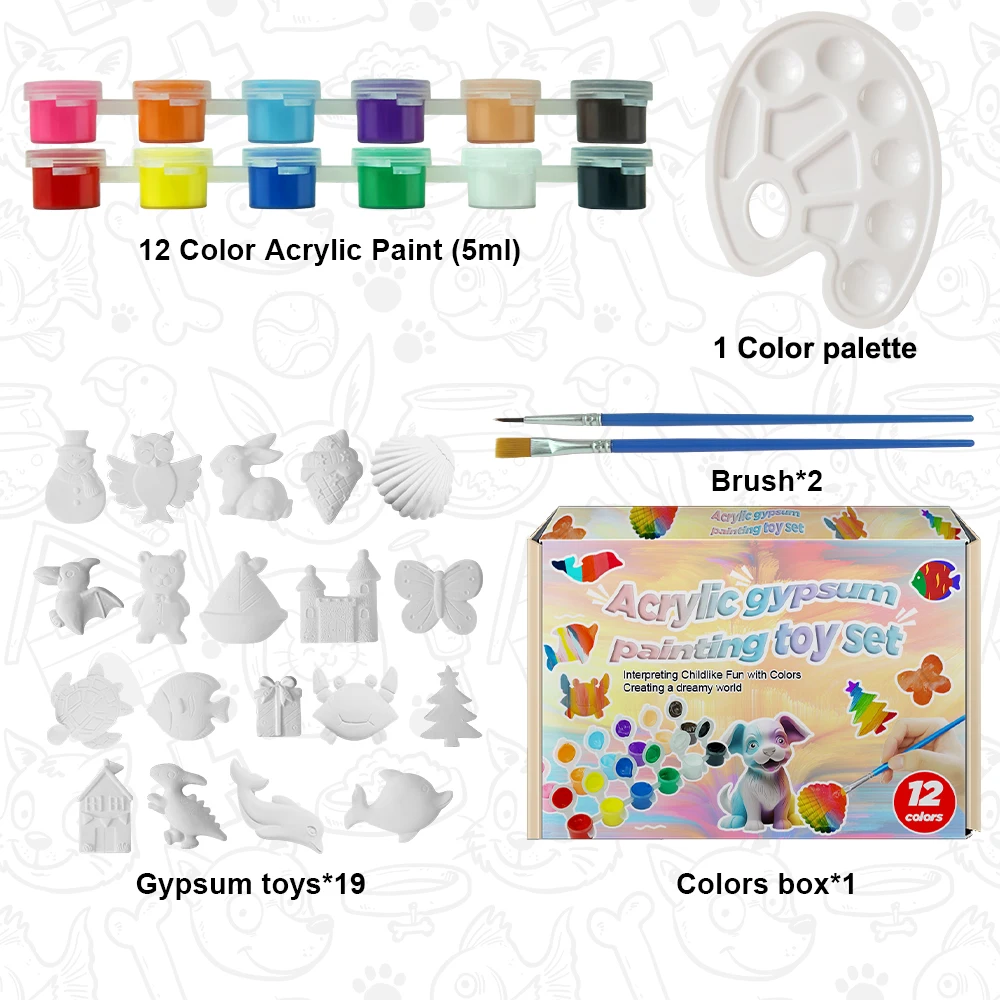 KHY Paint Your Own Diy Coffee Ceramic Mug Painting Kit for Kids Craft ...
