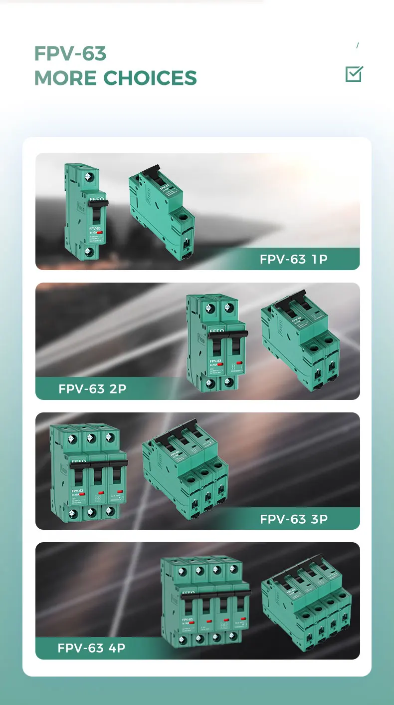 Pv Solar System Dc Circuit Breaker Mcb With Ce Ccc 10ka 400v 2p Solar ...
