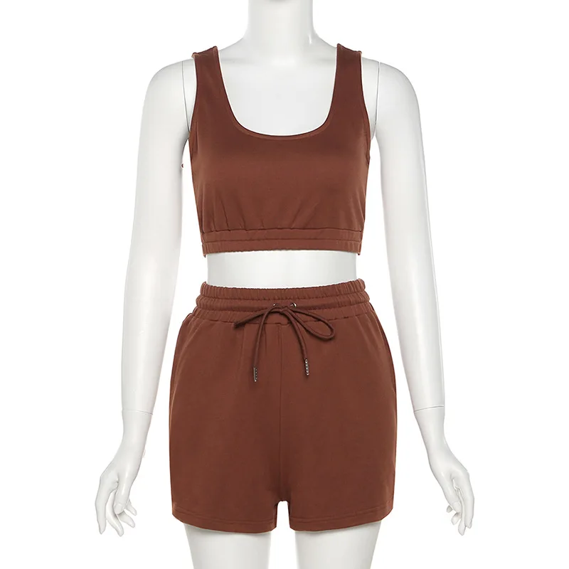 Wholesale Custom Logo Two Piece Short Pants Set 2024