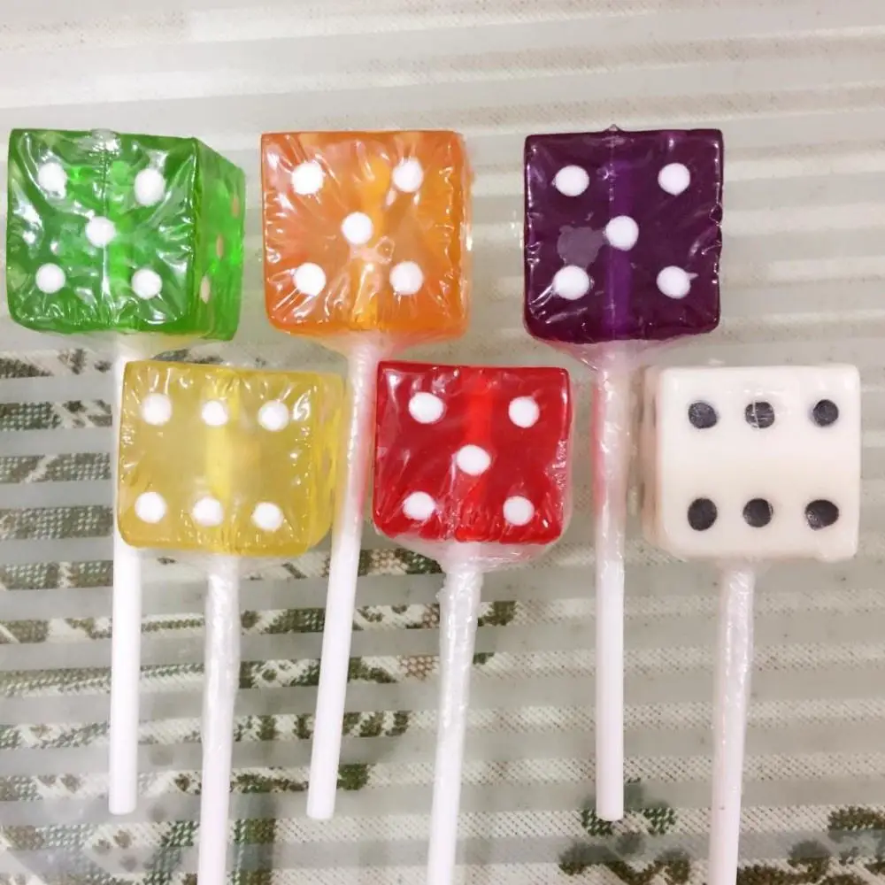Wholesale Custom Dice Cube Shaped Light-Up Lollipops Stick Wholesale ...